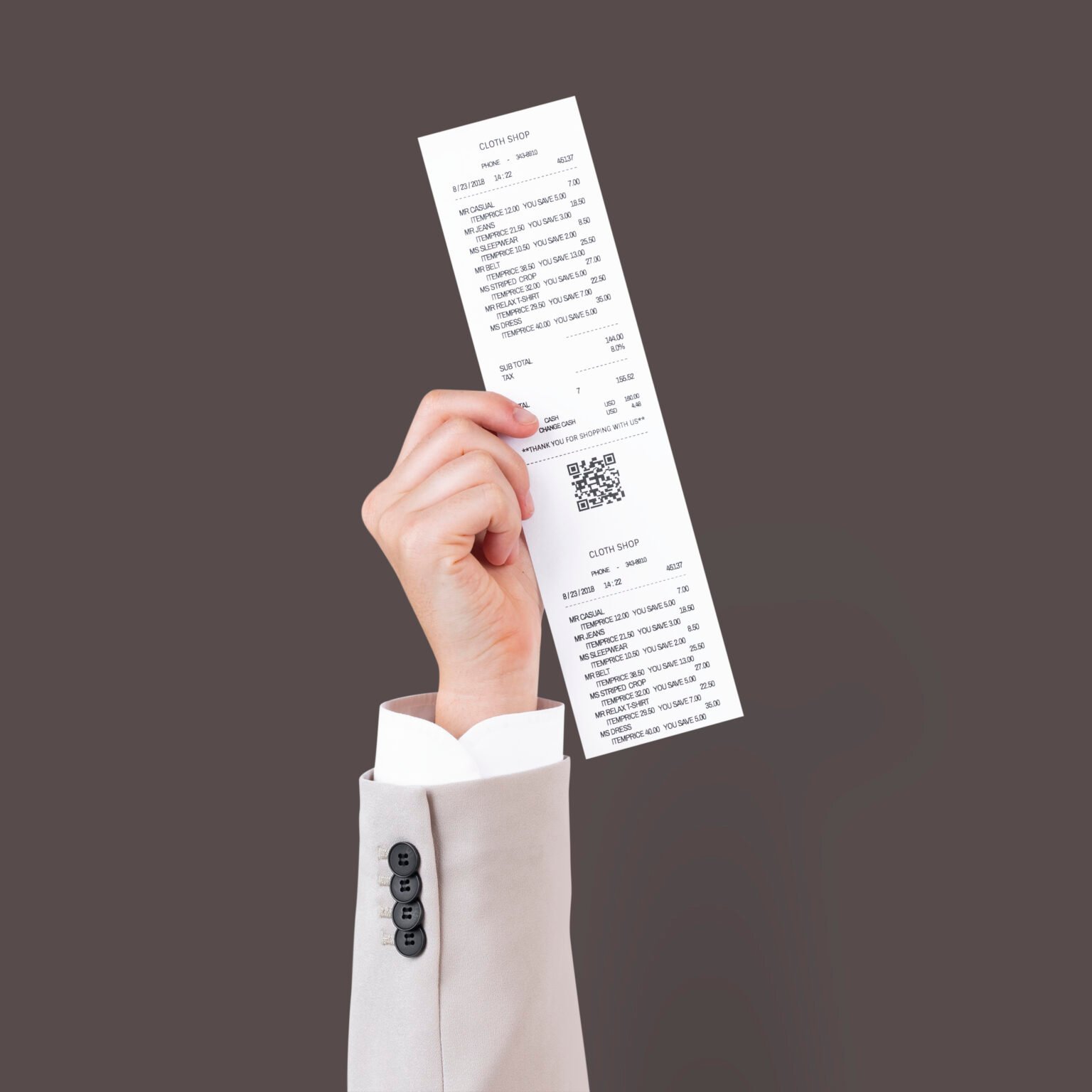 How to Store and Manage A Long Receipt Without the Mess